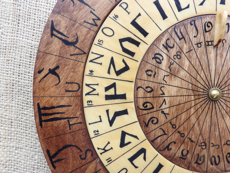 Cipher Wheel Cypher Wheel Dwarven Dwarvish Devek Elvin | Etsy
