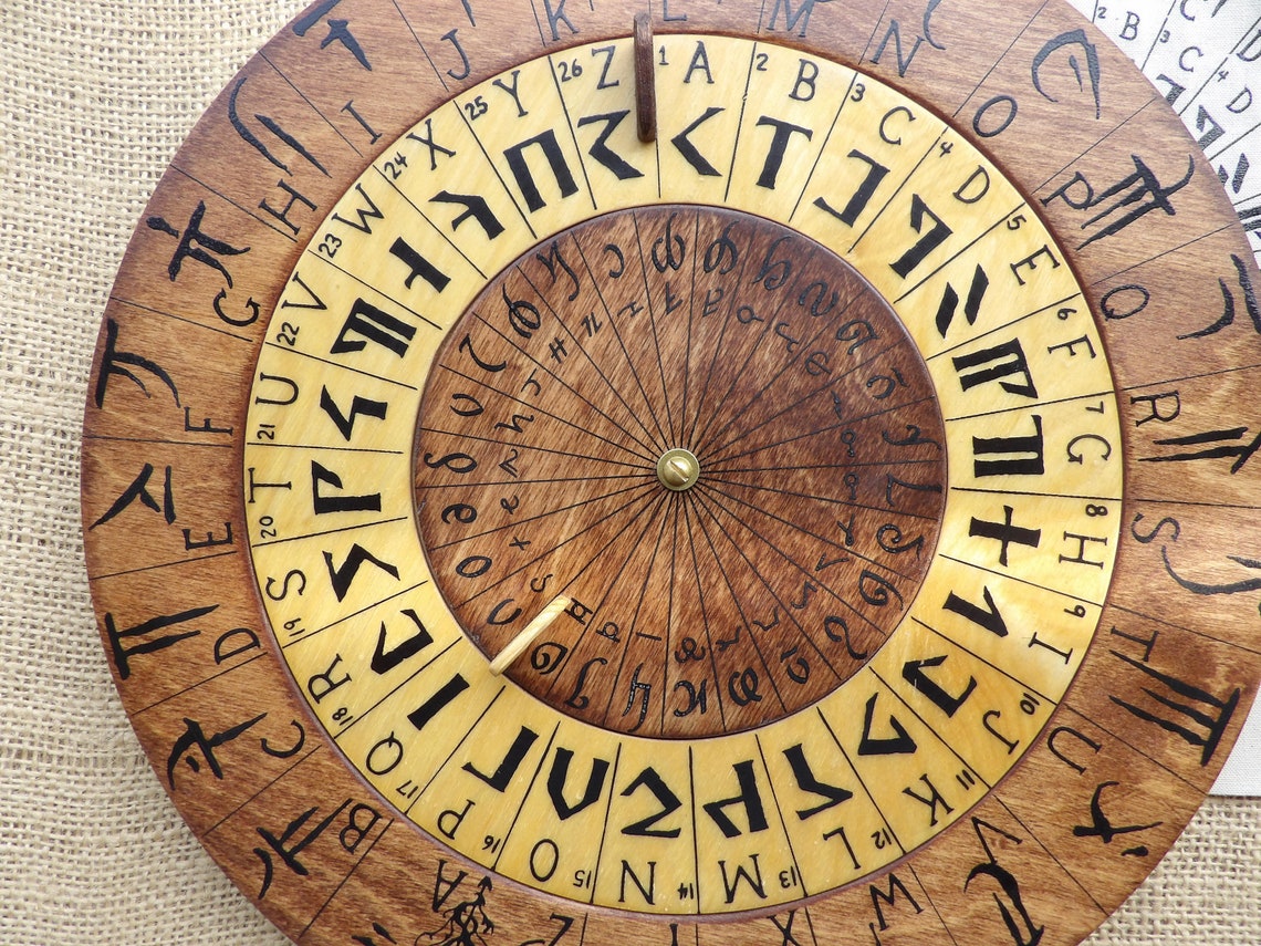 Cipher Wheel Cypher Wheel Dwarven Dwarvish Devek Elvin - Etsy