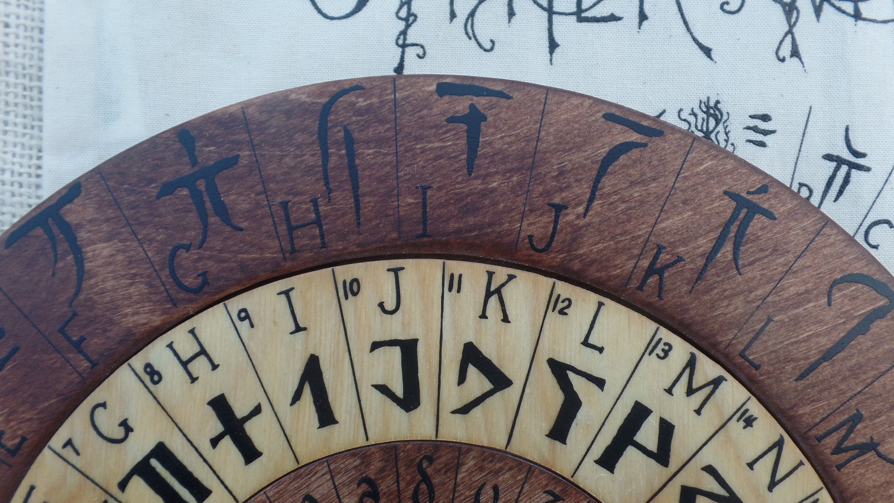 Cipher Wheel Cypher Wheel Dwarven Dwarvish Devek Elvin | Etsy