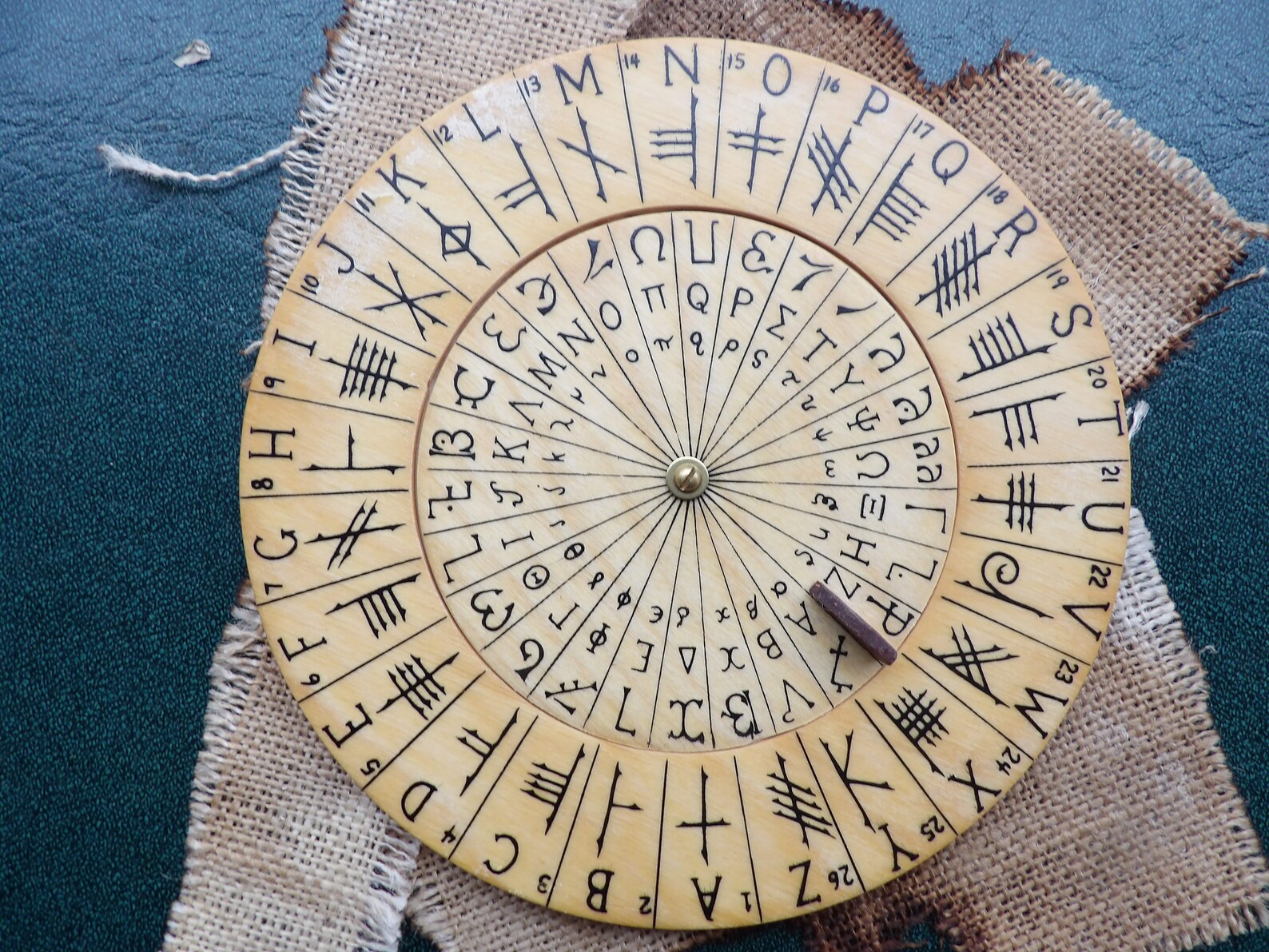 Cypher Wheel Cipher Wheel Ogham Enochian Koine Gree Secret | Etsy