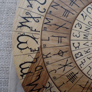 Handcrafted Cypher Wheel: Runes, Codes, Cryptography - Etsy