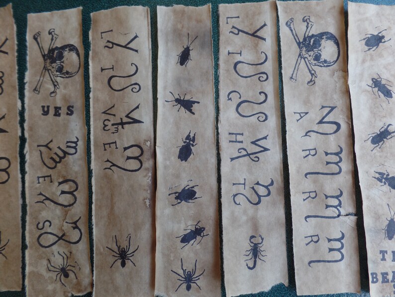 Book Marks Aged Paper Fun Bookmarks Bug Bookmark Theban | Etsy