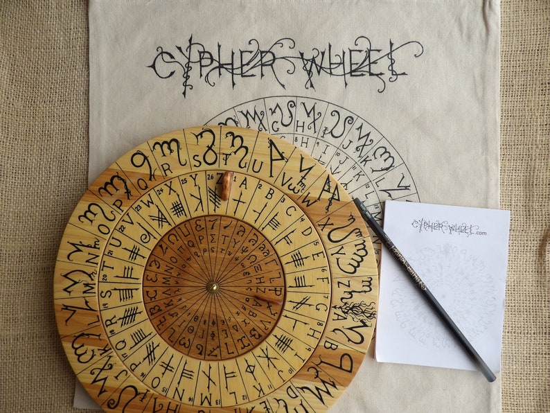 Cypher Wheel, Cipher Wheel, Theban, Ogham, Enochian, Runes, Secret ...