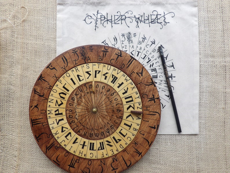 Cipher Wheel Cypher Wheel Dwarven Dwarvish Devek Elvin | Etsy