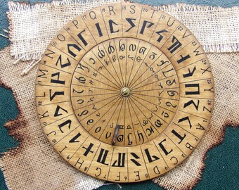 Cipher Wheel Cypher Wheel Dwarven Dwarvish Devek Elvin | Etsy