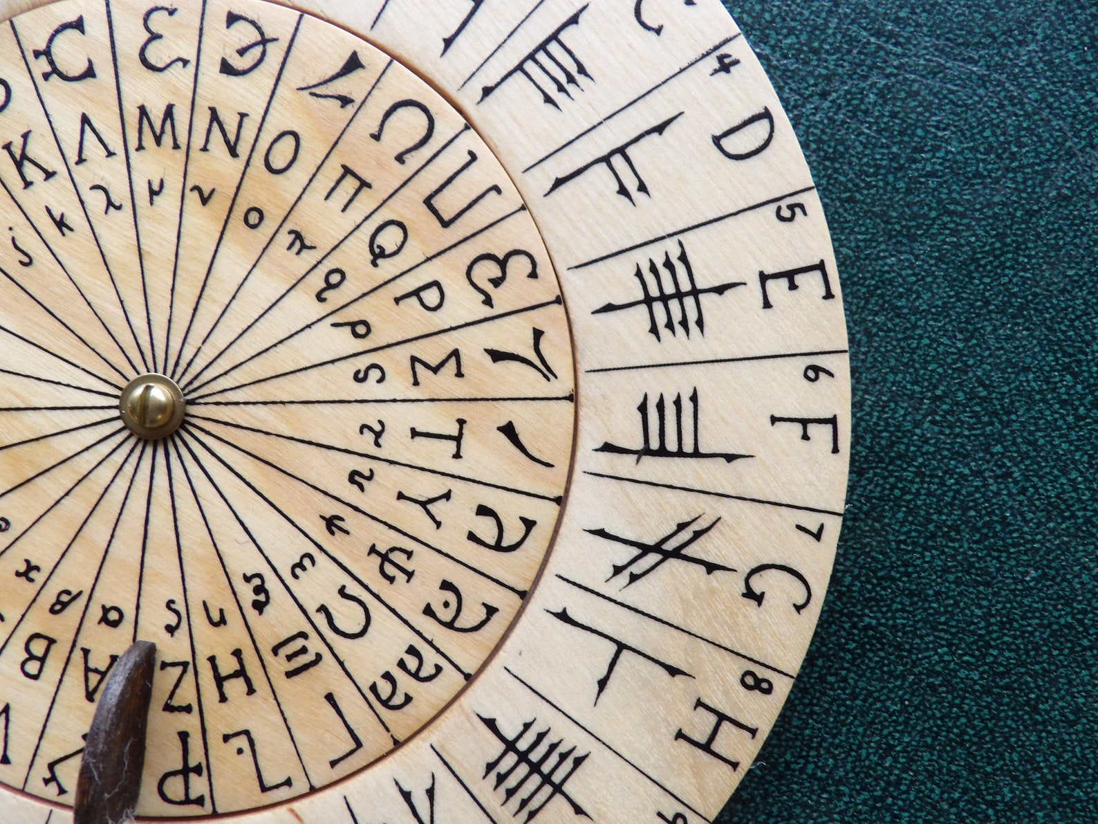 Cypher Wheel Cipher Wheel Ogham Enochian Koine Greek Secret | Etsy