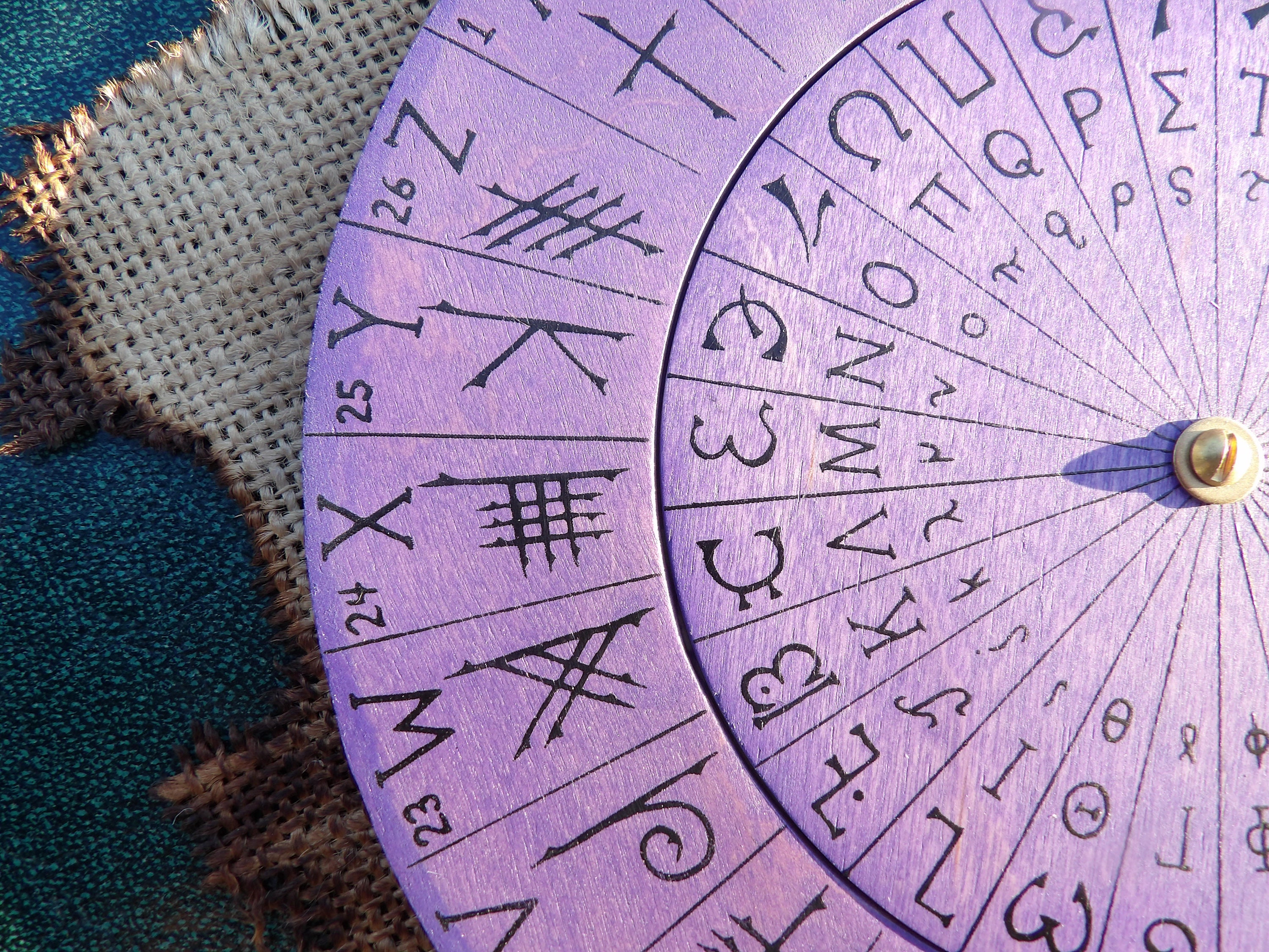 Cypher Wheel Cipher Wheel Ogham Enochian Dungeons and | Etsy