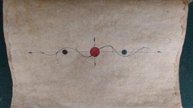 Decorated Ancient Scroll In A Box Aged Paper Medieval | Etsy