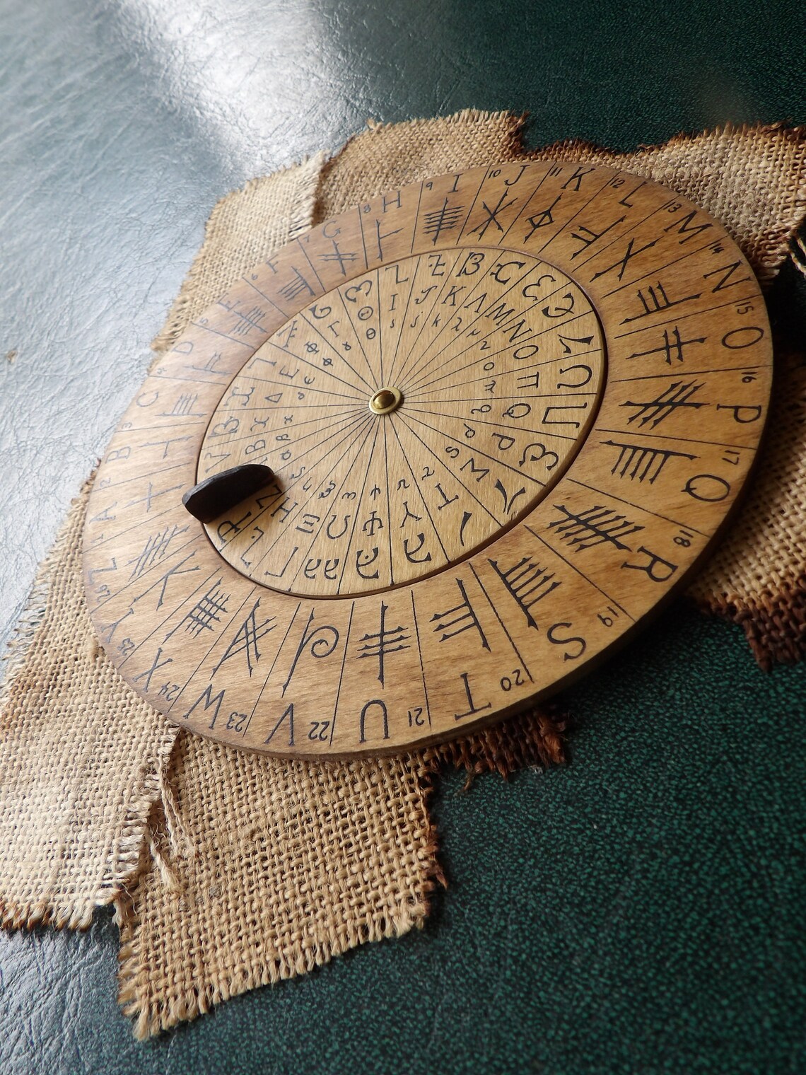 Cypher Wheel Cipher Wheel Ogham Enochian Koine Greek Secret | Etsy