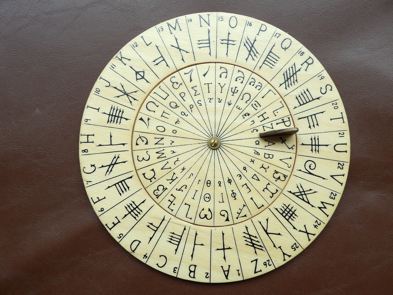 Cypher Wheel Cipher Wheel Ogham Enochian Secret Codes - Etsy
