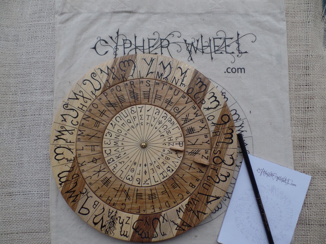 Handcrafted Cypher Wheel: Runes, Codes, Cryptography - Etsy