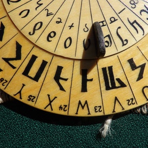 Cipher Wheel Cypher Wheel, Dwarven Dwarvish Devek, Elvin Elvish ...