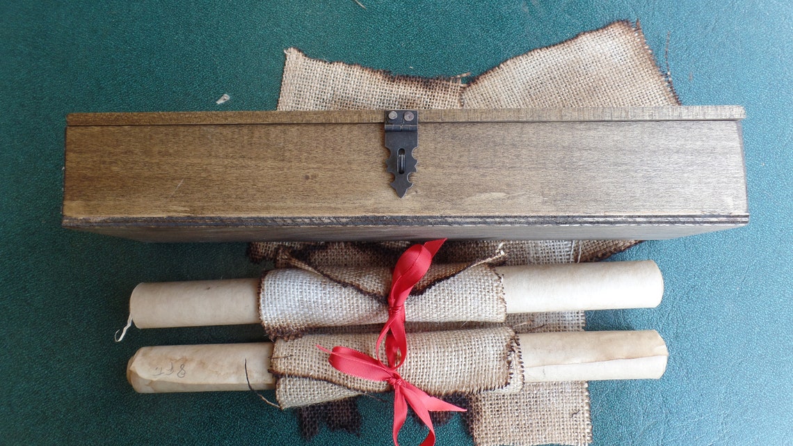 Scroll Two Ancient Scrolls In A Box Dungeons and Dragons | Etsy