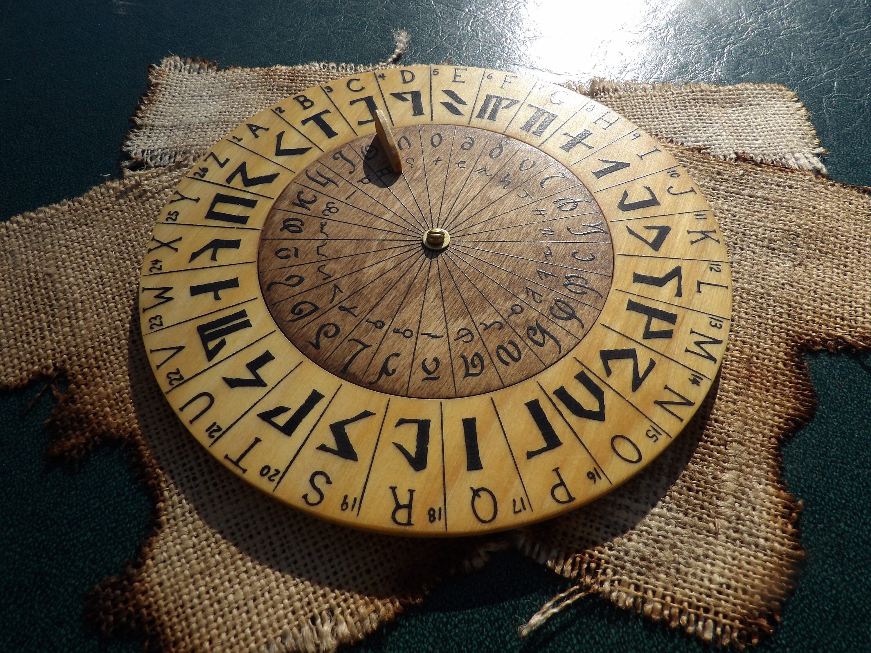 Cypher Wheel Cipher Wheel Dwarven Dwarvish Devek Elvin | Etsy