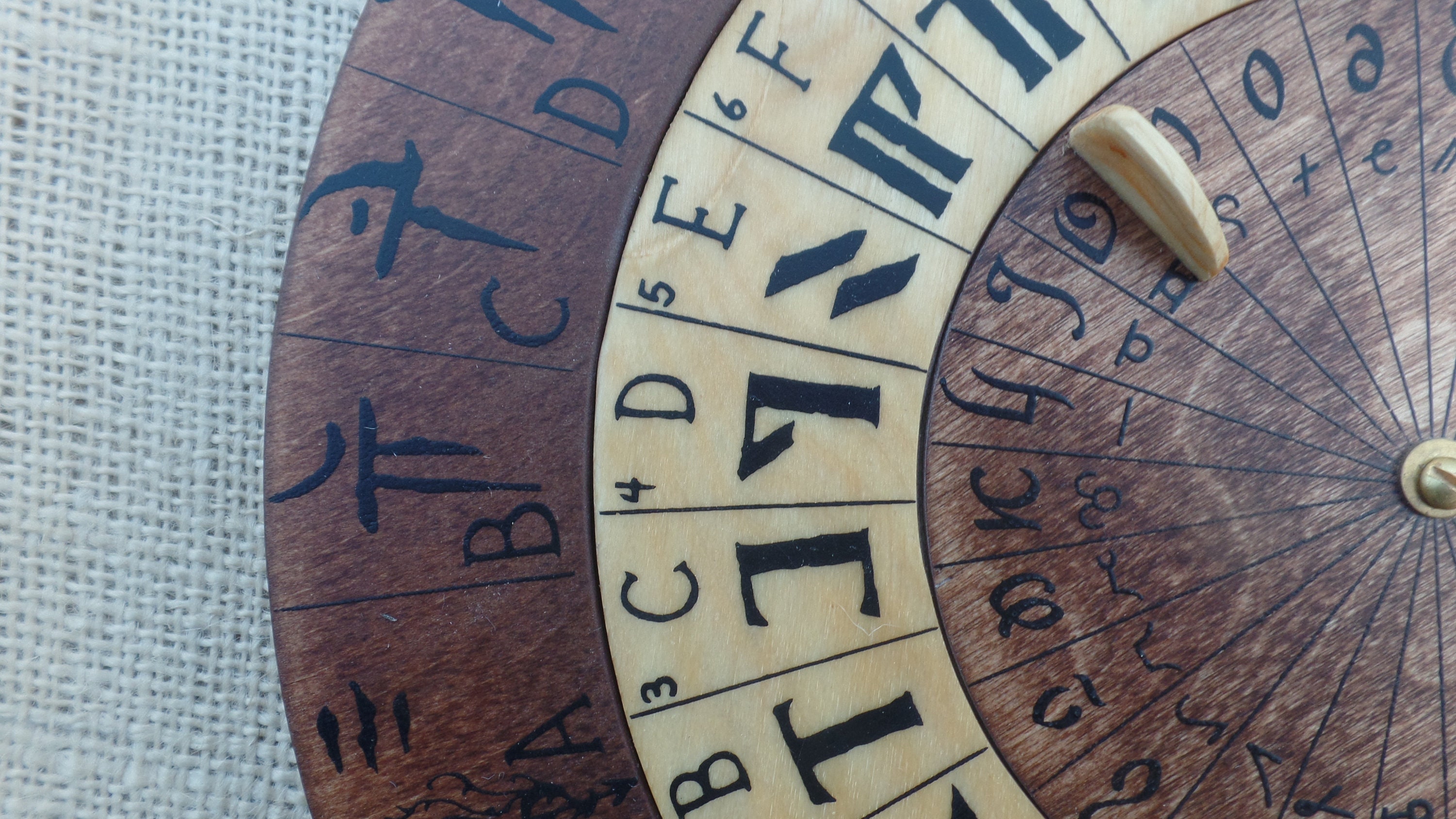 Cipher Wheel Cypher Wheel Dwarven Dwarvish Devek Elvin | Etsy