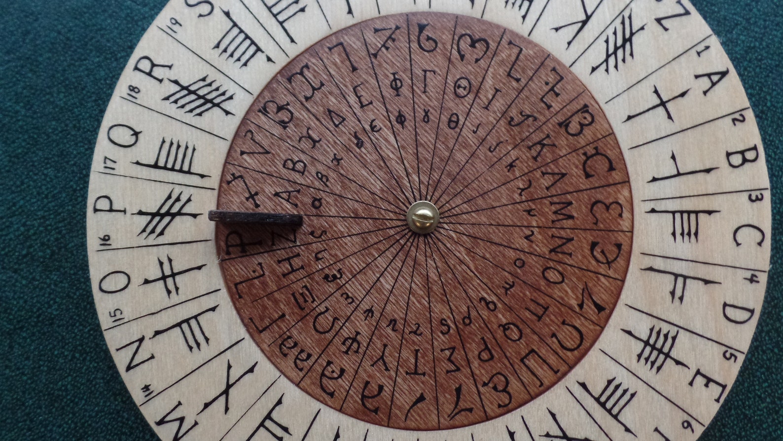 Cypher Wheel Cipher Wheel Ogham Enochian Koine Gree Secret - Etsy