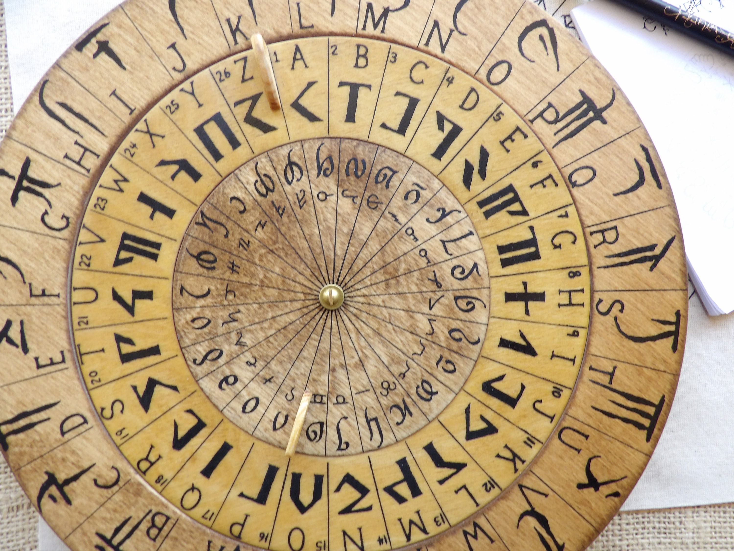 Cipher Wheel Cypher Wheel, Dwarven Dwarvish Devek, Elvin Elvish ...