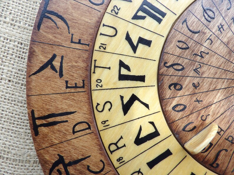 Cipher Wheel Cypher Wheel Dwarven Dwarvish Devek Elvin - Etsy