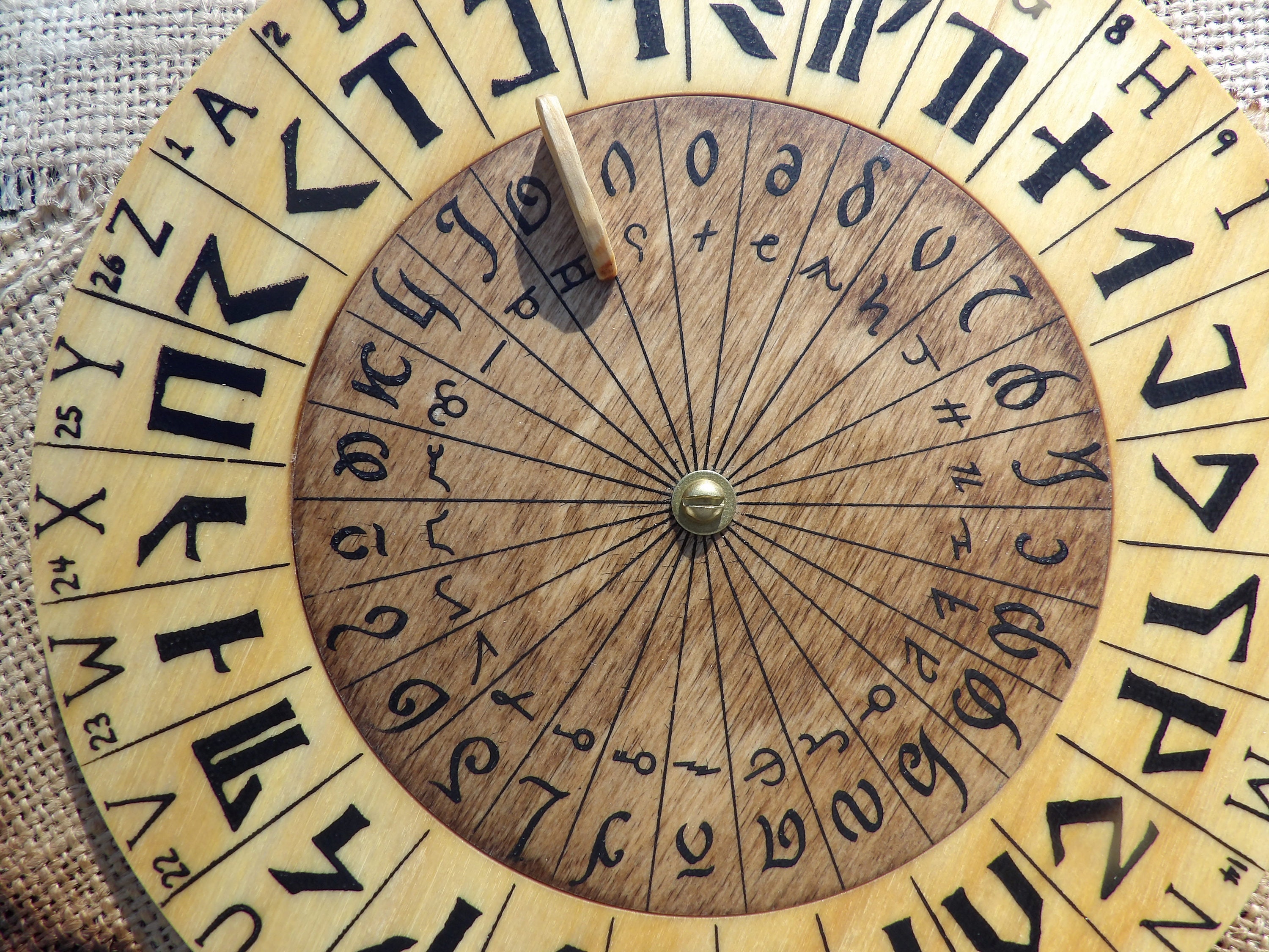 Cypher Wheel Cipher Wheel Dwarven Dwarvish Devek Elvin - Etsy