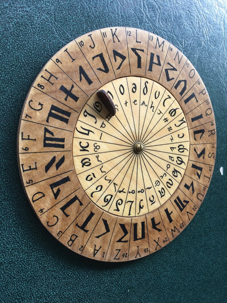 Cypher Wheel Cipher Wheel Dwarven Dwarvish Devek Elvin | Etsy