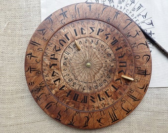 Cipher Wheel Cypher Wheel Dwarven Dwarvish Devek Elvin | Etsy