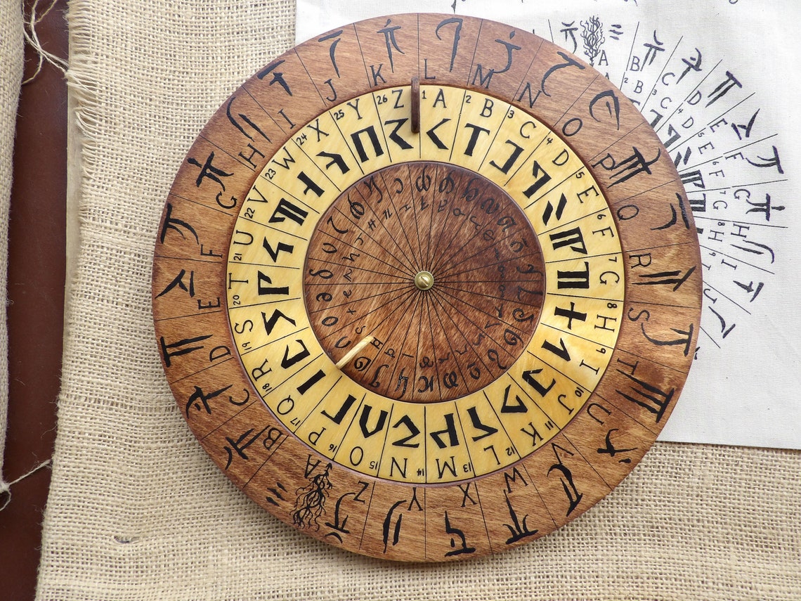 Cipher Wheel Cypher Wheel Dwarven Dwarvish Devek Elvin - Etsy