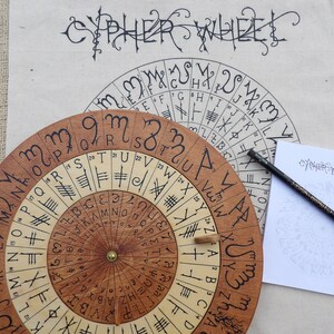 Cypher Wheel, Cipher Wheel, Theban, Ogham, Enochian, Runes, Secret ...