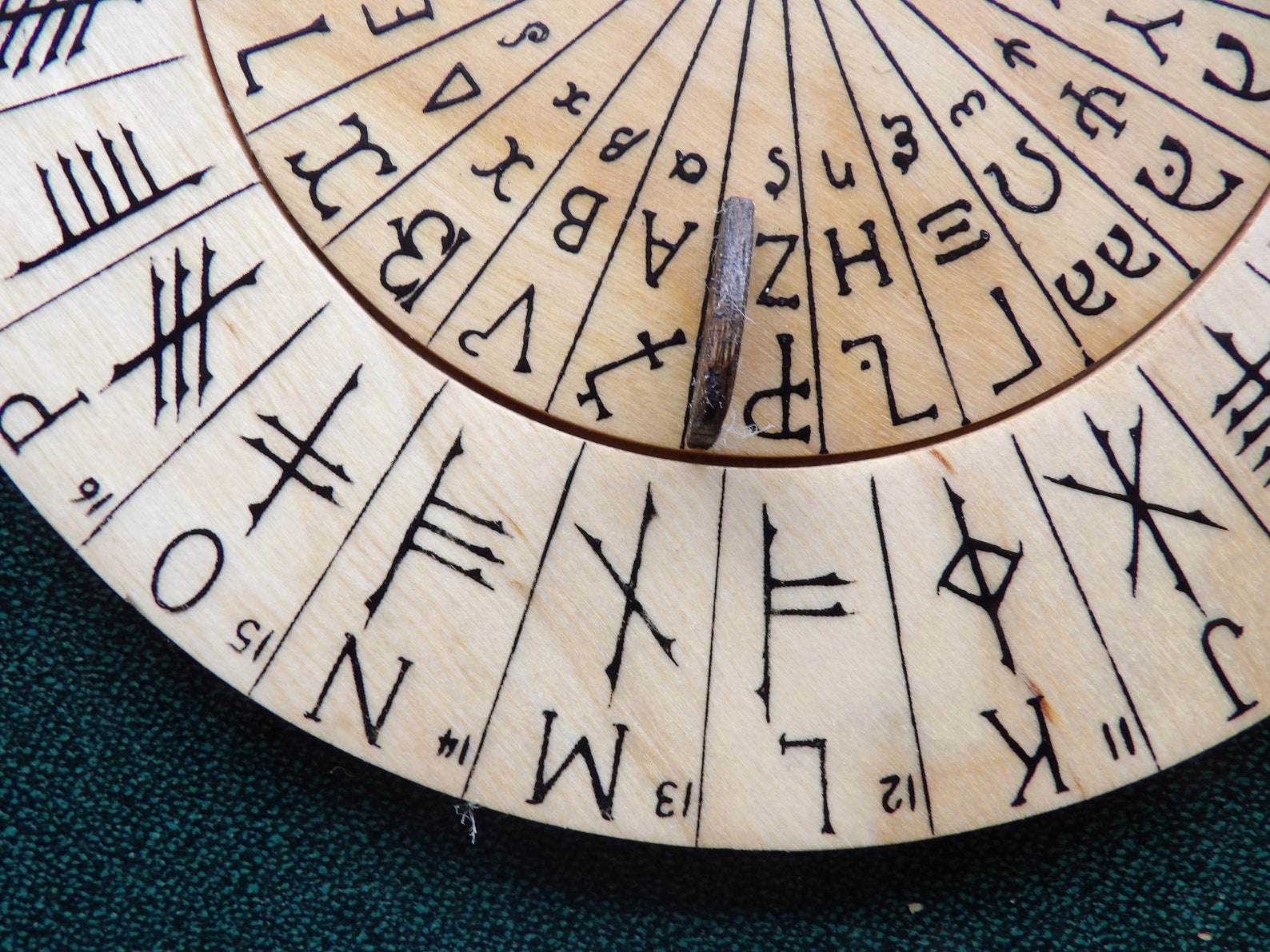 Cypher Wheel Cipher Wheel Ogham Enochian Koine Greek Secret | Etsy