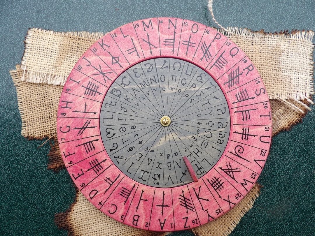 Cypher Wheel Cipher Wheel Ogham Enochian Dungeons and - Etsy