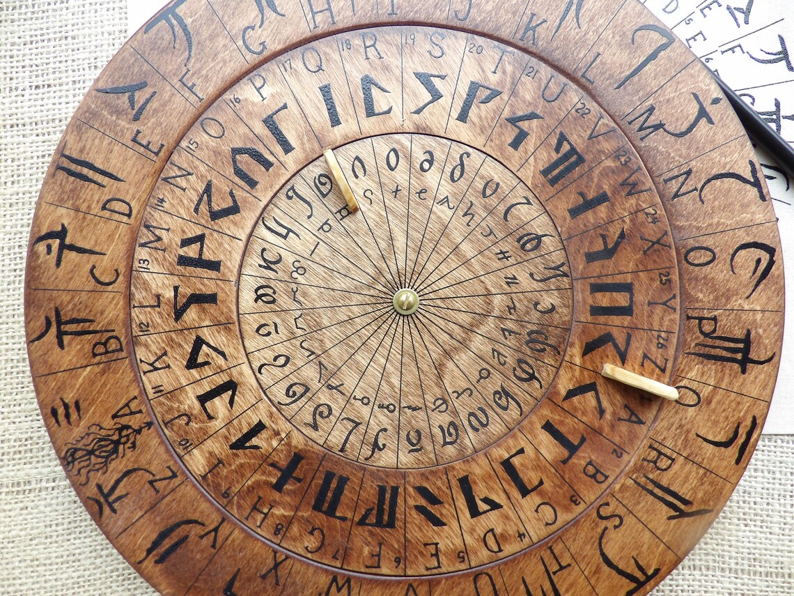 Cipher Wheel Cypher Wheel Dwarven Dwarvish Devek Elvin - Etsy