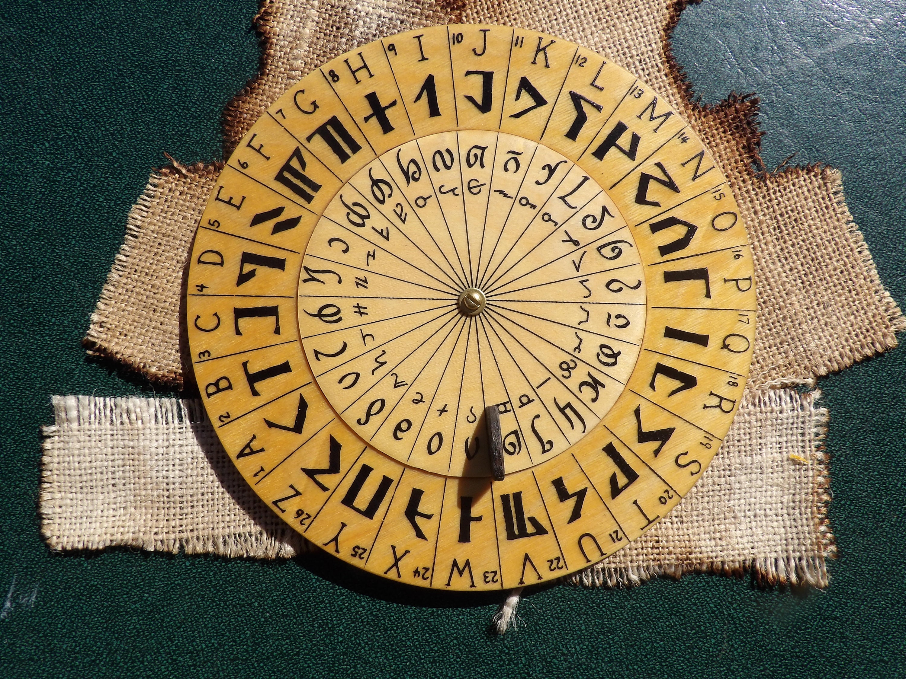 Cipher Wheel Cypher Wheel Dwarven Dwarvish Devek Elvin | Etsy