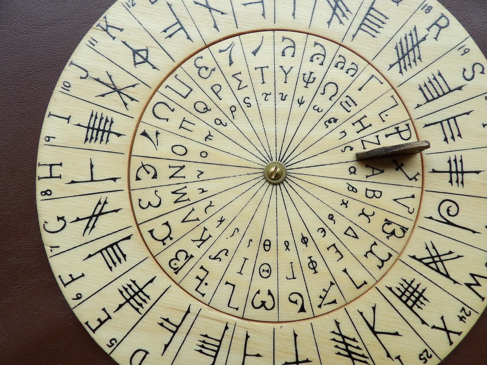 Cypher Wheel Cipher Wheel Ogham Enochian Secret Codes - Etsy