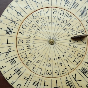 Cypher Wheel Cipher Wheel Ogham Enochian Secret Codes - Etsy