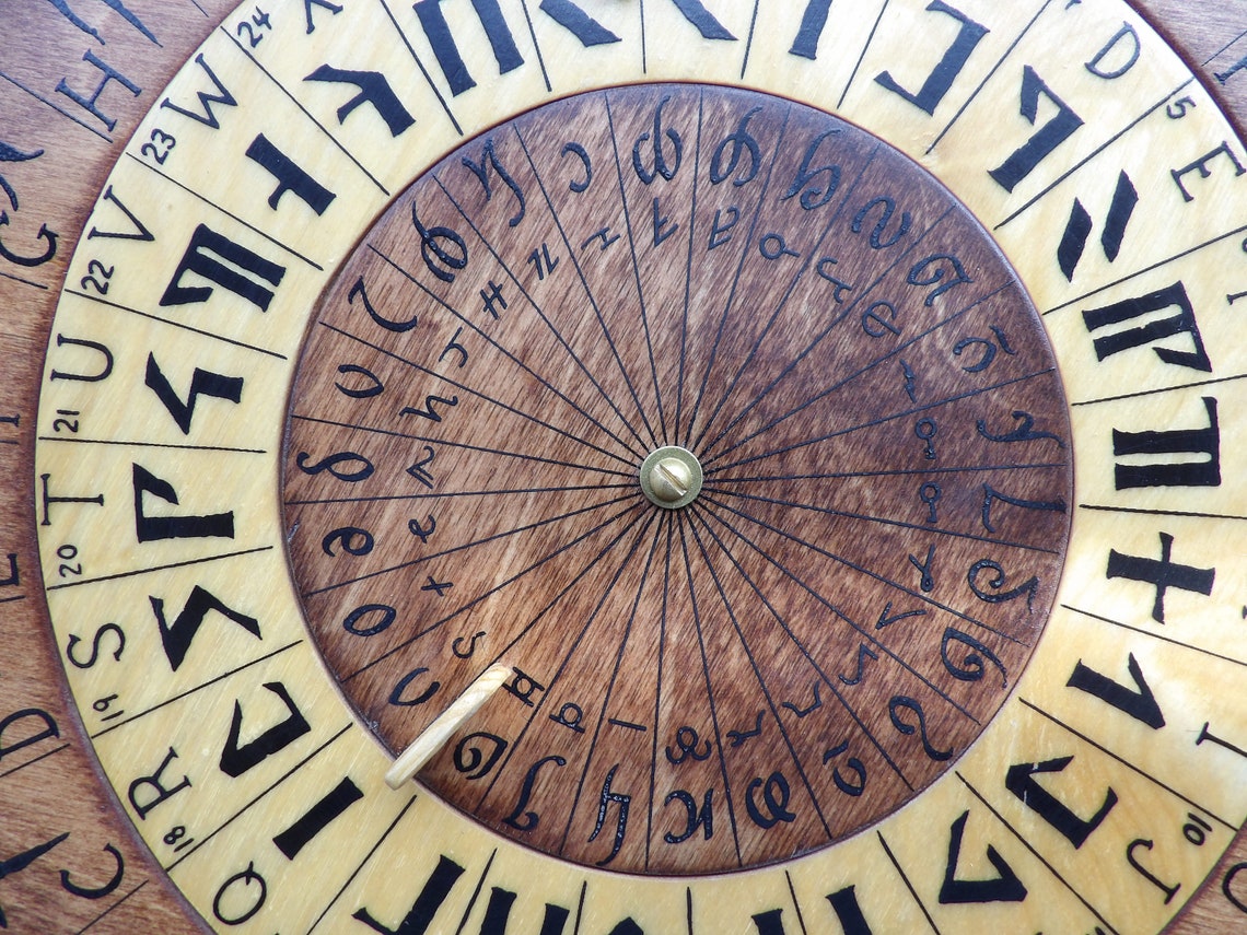 Cipher Wheel Cypher Wheel Dwarven Dwarvish Devek Elvin - Etsy