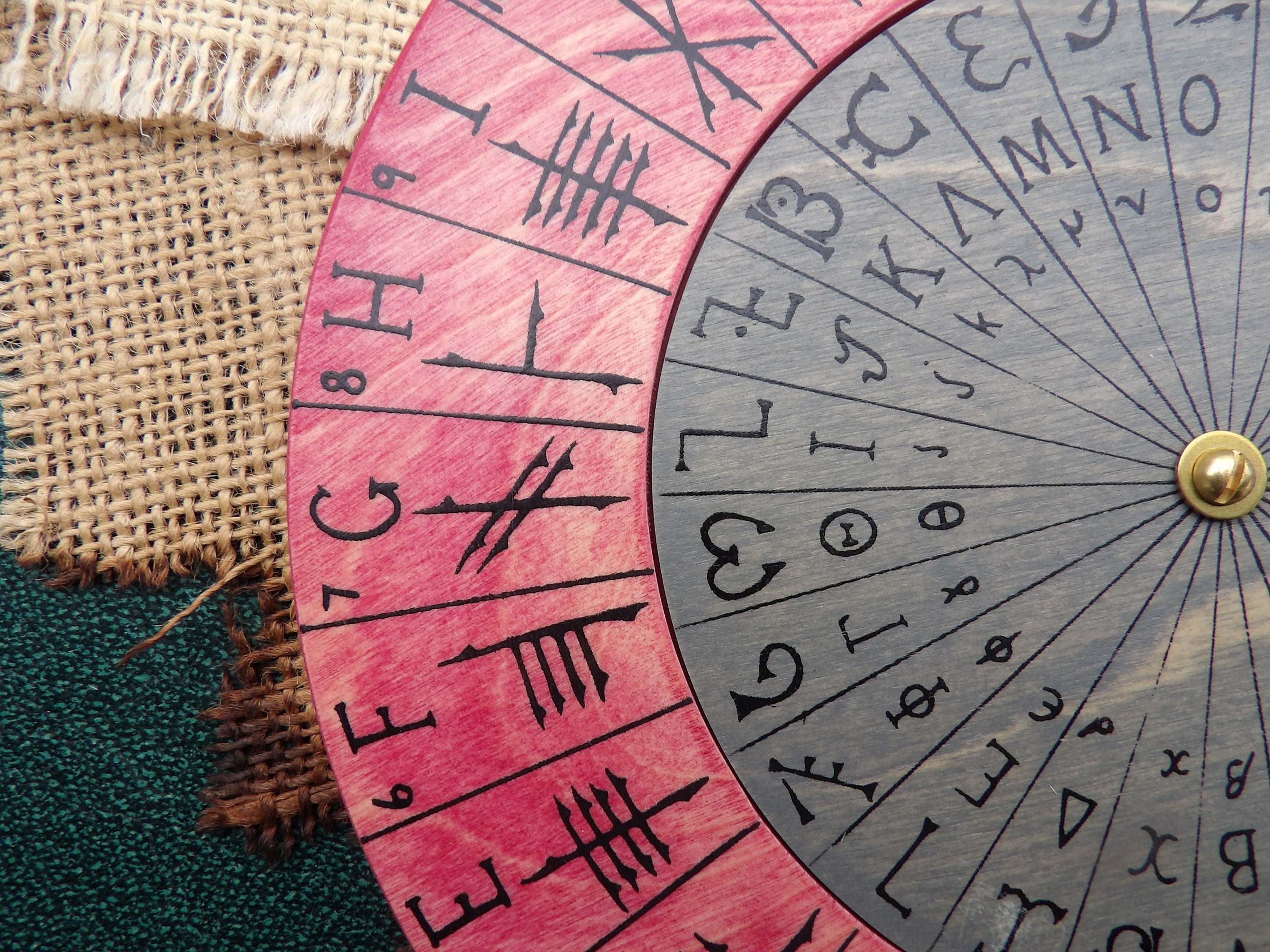Cypher Wheel Cipher Wheel Ogham Enochian Dungeons and - Etsy
