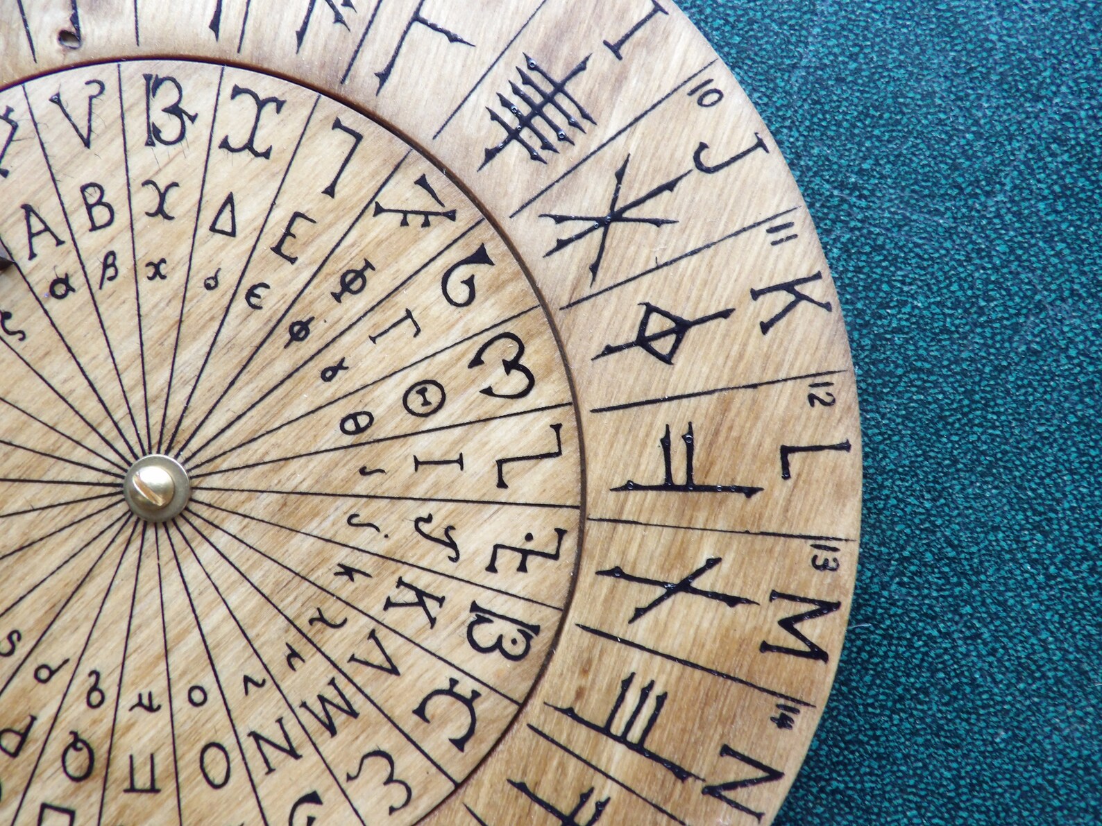 Cypher Wheel Cipher Wheel Ogham Enochian Dungeons and - Etsy