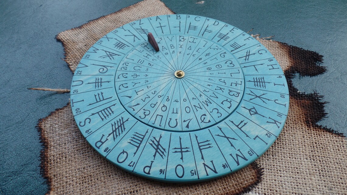 Cypher Wheel Cipher Wheel Ogham Enochian Dungeons and | Etsy