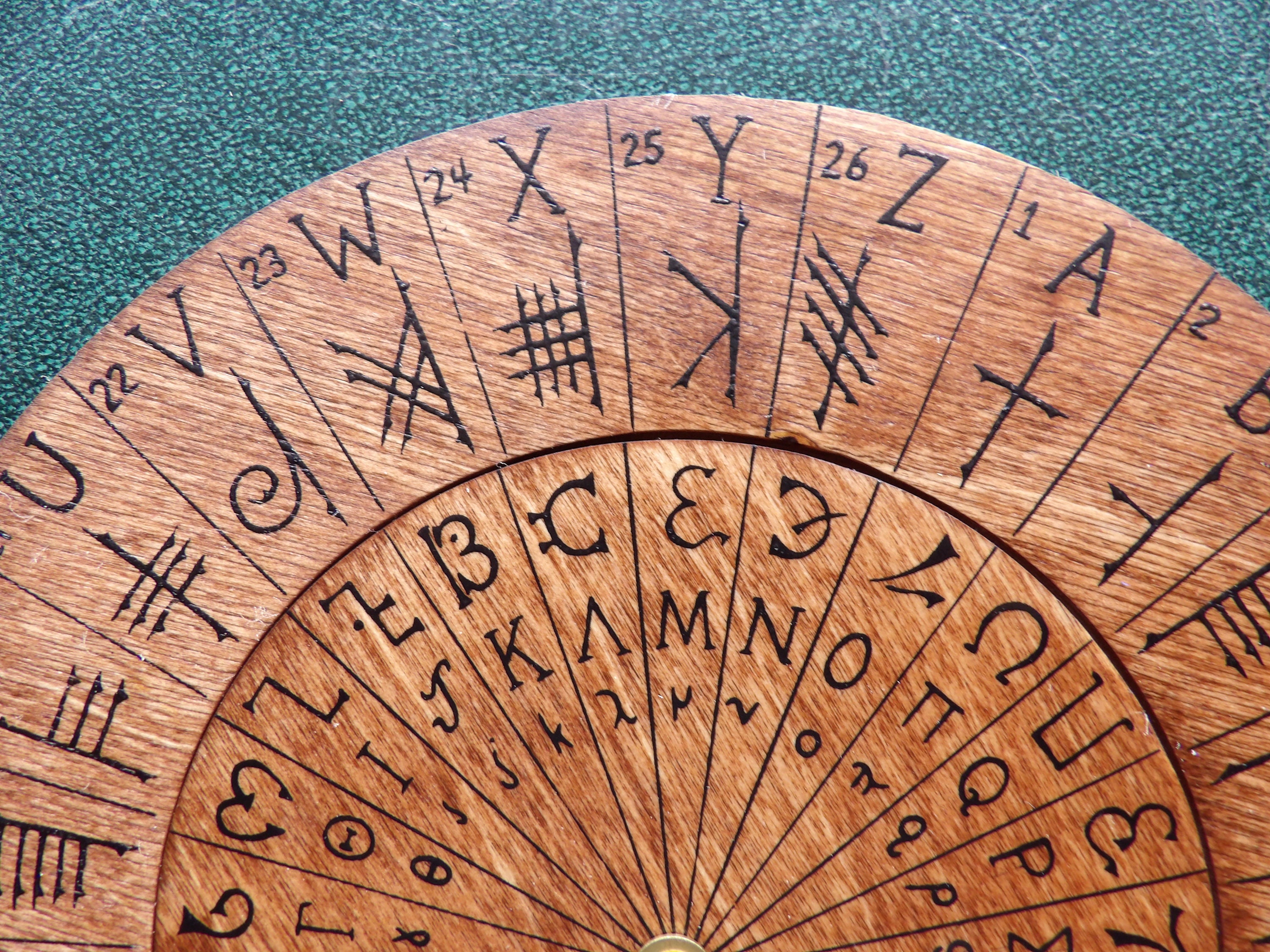 Cypher Wheel Cipher Wheel Ogham Enochian Dungeons and | Etsy