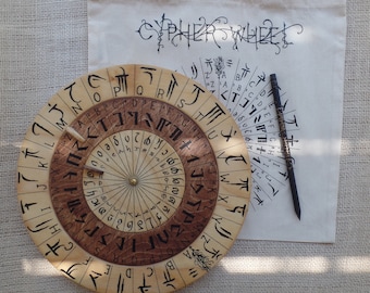 Cipher Wheel Cypher Wheel Dwarven Dwarvish Devek Elvin | Etsy