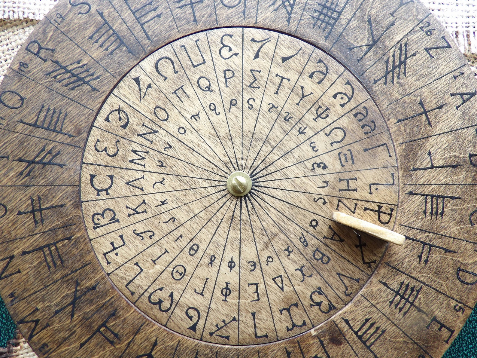 Cypher Wheel Cipher Wheel Ogham Enochian Secret Codes | Etsy