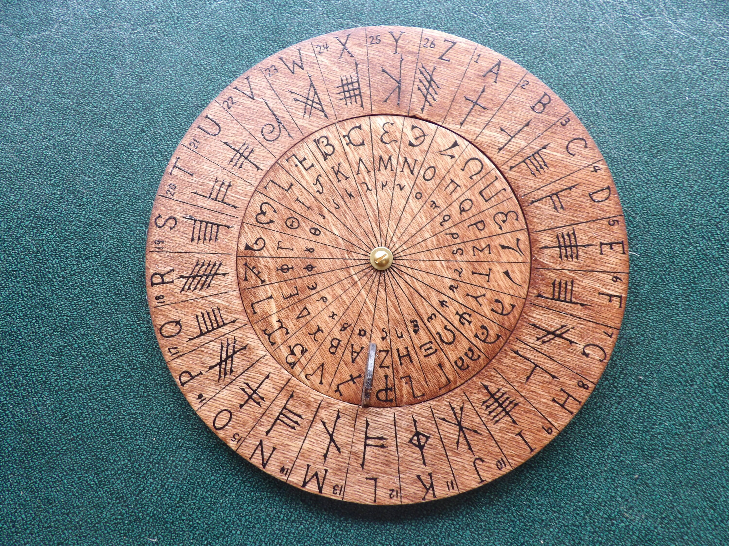 Cypher Wheel Cipher Wheel Ogham Enochian Dungeons and | Etsy