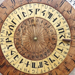 Cipher Wheel Cypher Wheel Dwarven Dwarvish Devek Elvin | Etsy