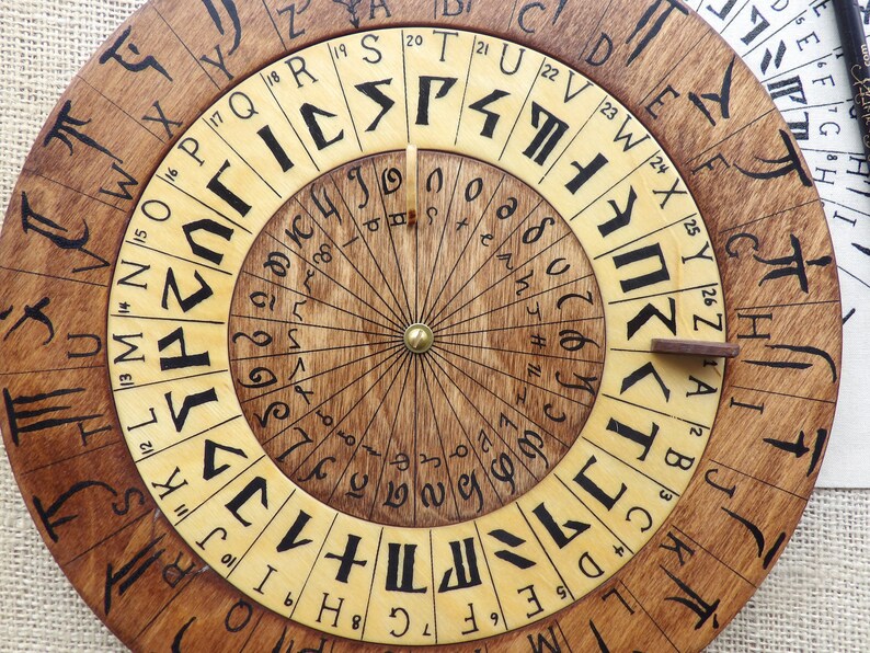 Cipher Wheel Cypher Wheel Dwarven Dwarvish Devek Elvin | Etsy