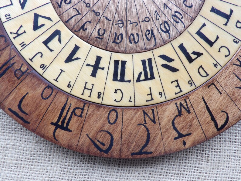 Cipher Wheel Cypher Wheel Dwarven Dwarvish Devek Elvin | Etsy