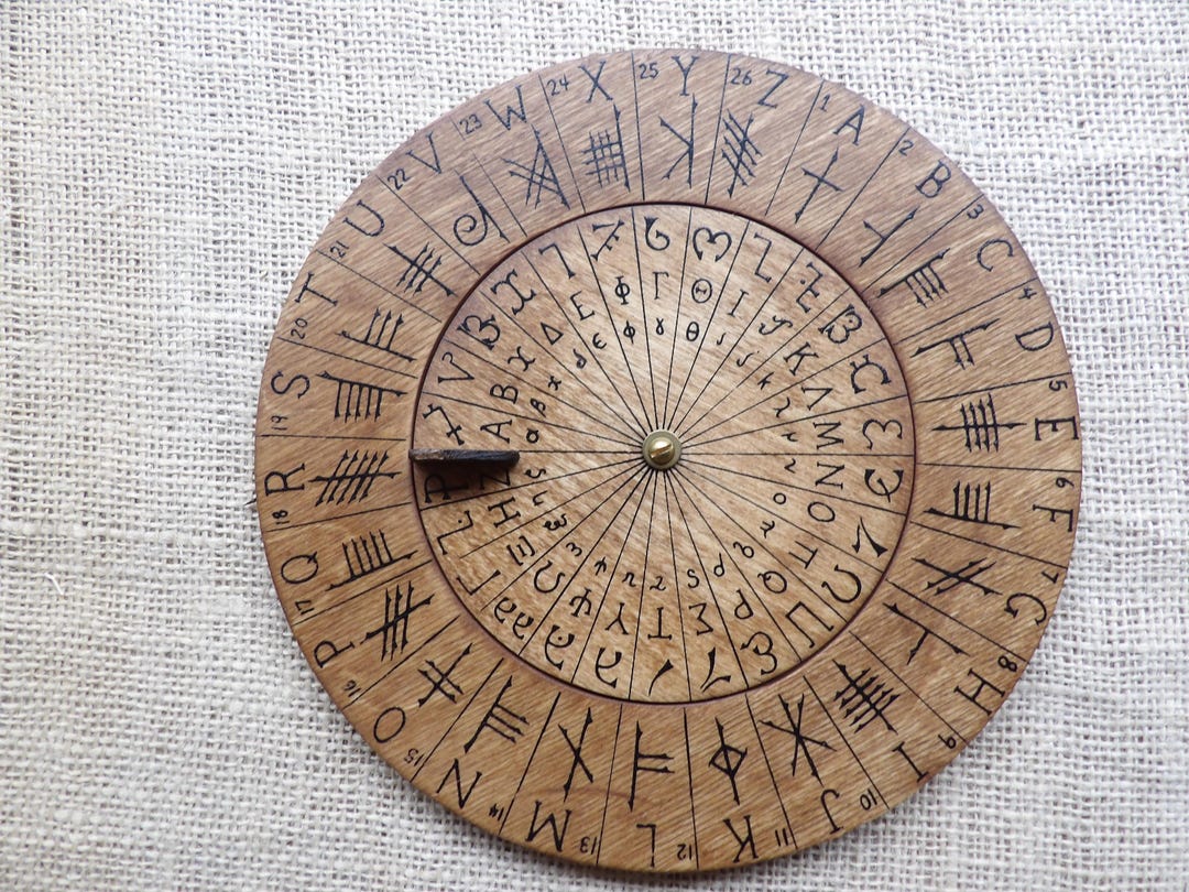 Cypher Wheel, Cipher Wheel, Ogham Enochian Koine Greek Secret Codes ...