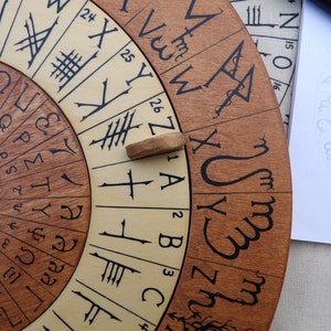 Cypher Wheel, Cipher Wheel, Theban, Ogham, Enochian, Runes, Secret ...