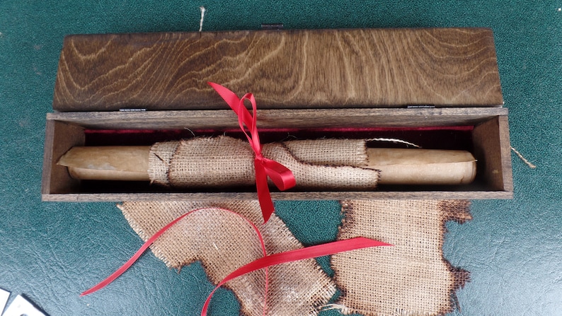 Decorated Ancient Scroll in A Box Aged Paper Medieval - Etsy