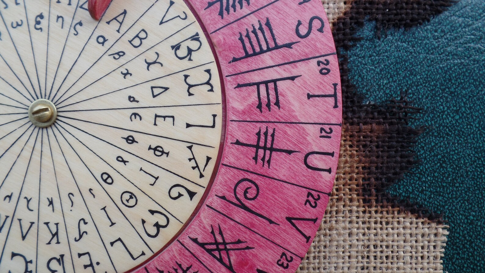 Cypher Wheel Cipher Wheel Ogham Enochian Dungeons and - Etsy