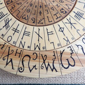 Cypher Wheel, Cipher Wheel, Theban, Ogham, Enochian, Runes, Secret ...