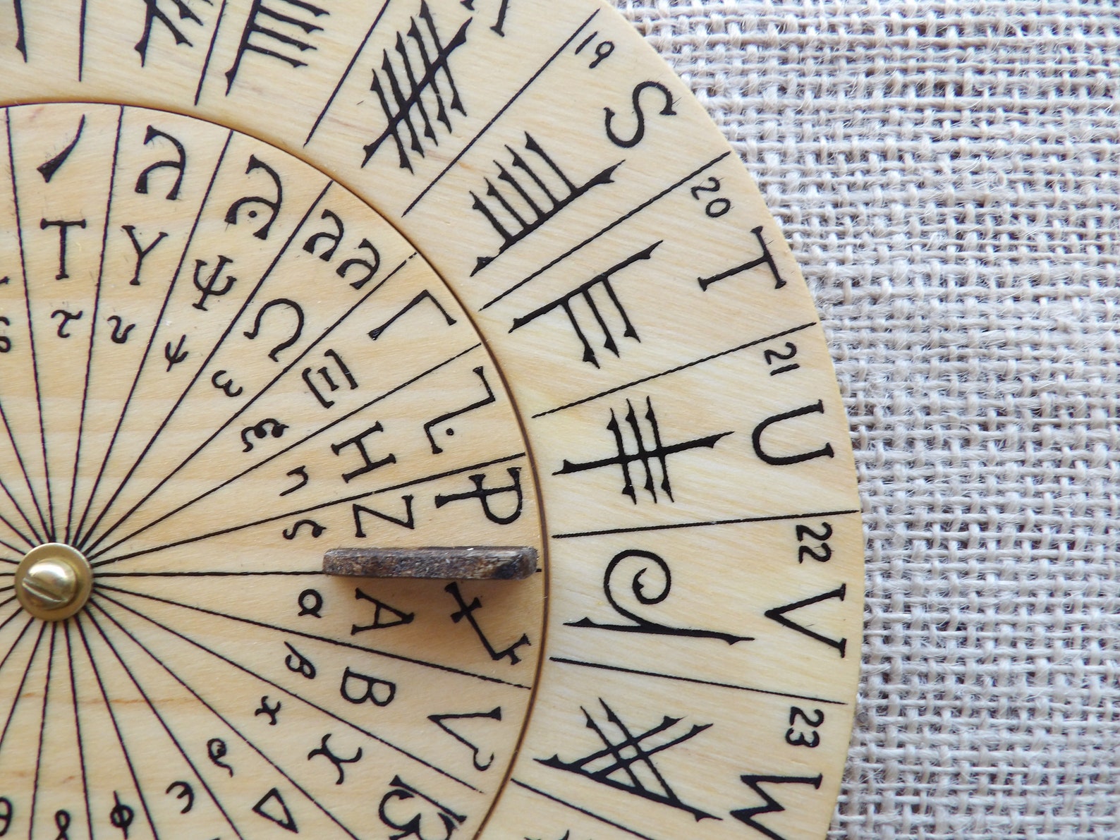 Cypher Wheel Cipher Wheel Ogham Enochian Secret Codes - Etsy